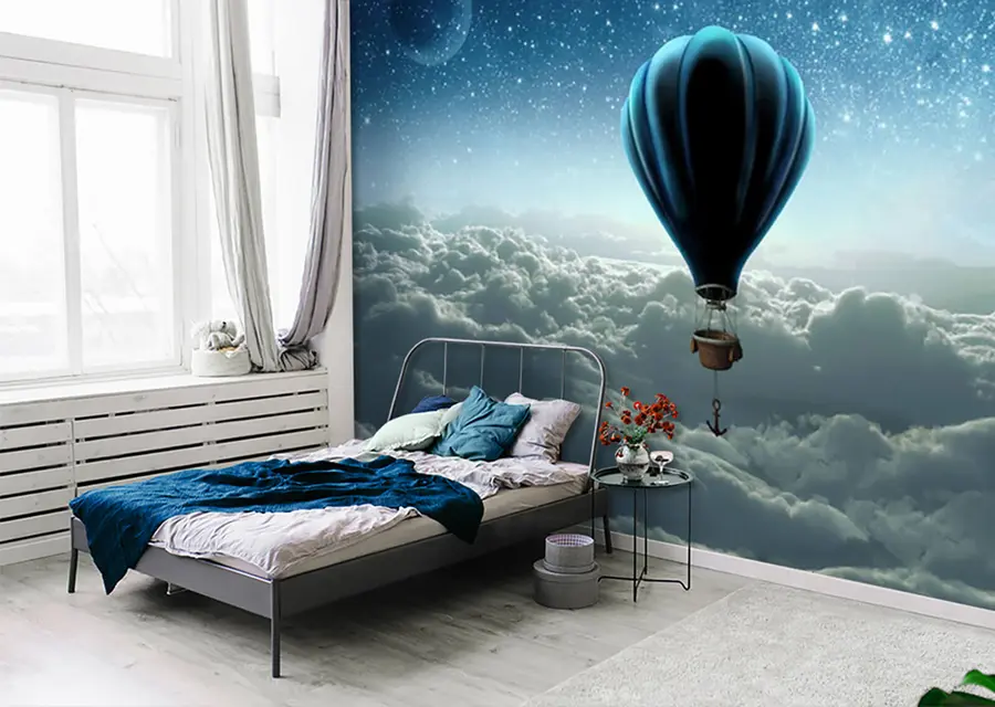 Fototapetes debesis pirkt pie sienas - Uwalls.lv